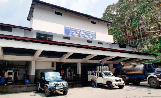 Sikkim Milk Union administrative and marketing building under containm ...