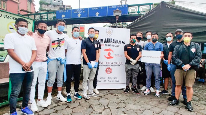 Charity marks Aakraman FC’s decadal celebration - Sikkimexpress