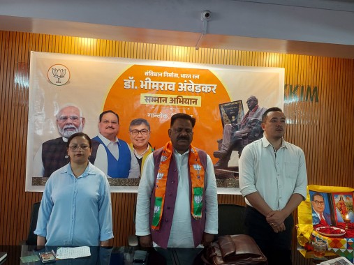 BJP Sikkim observes ‘Samman Abhiyan’ honouring BR Ambedkar - Sikkimexpress