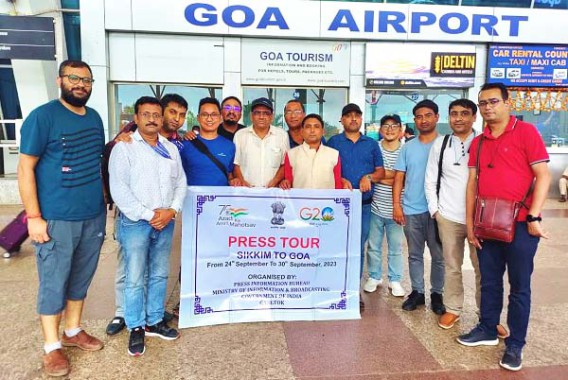 Sikkim journalists on press tour to Goa - Sikkimexpress