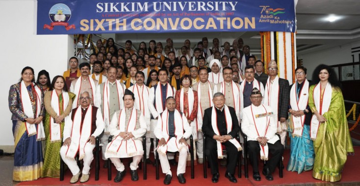 Sikkim University convocation: M.Phil and Ph.D students receive degree ...