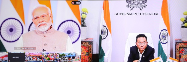 Golay attends virtual launch of various schemes by PM - Sikkimexpress