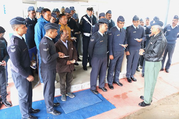 Air Marshal visits Kurseong IAF station - Sikkimexpress