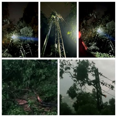 Storm knocks out electricity lines, Gangtok faces power outage for alm ...