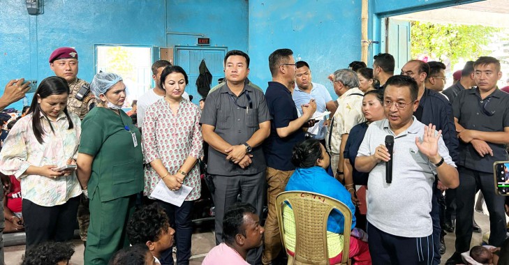 CM visits Singtam & Rangpo, meets affected families - Sikkimexpress