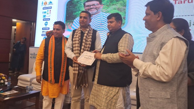 Dr. Subash Dhakal receives Jal Prahari Samman Award 2024 - Sikkimexpress