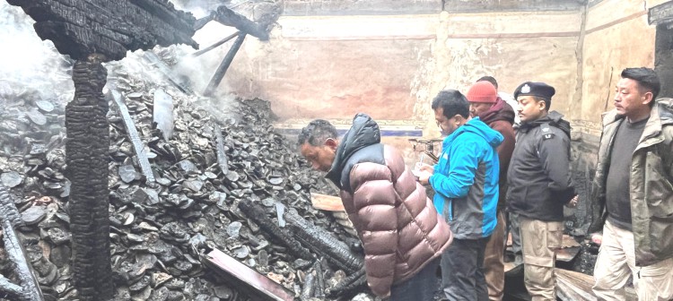 60-year-old North Sikkim monastery destroyed in fire - Sikkimexpress