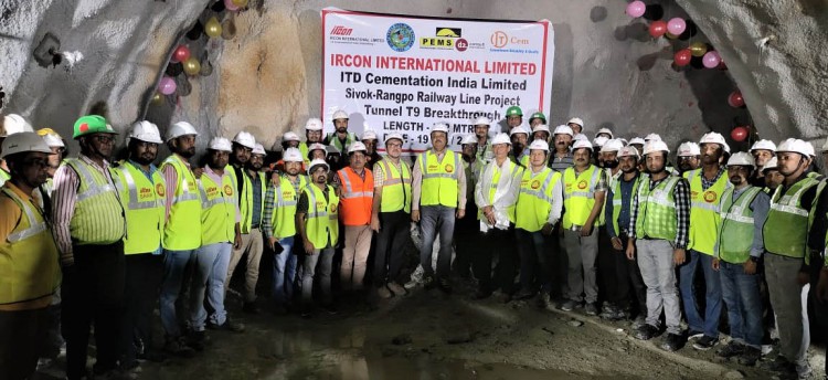 Breakthrough achieved on Sevoke-Rangpo railway tunnel - Sikkimexpress