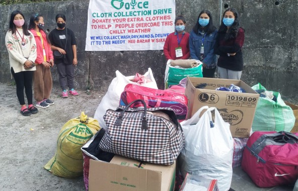 Voice cloth collection drive reaches West Sikkim - Sikkimexpress