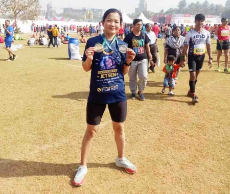Saraswati Rai extends podium streak, wins gold at TATA Mumbai Marathon ...